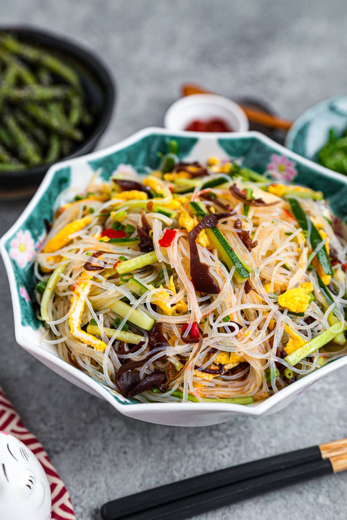 Harusame Salad (Glass Noodle Salad) - rjema.com
